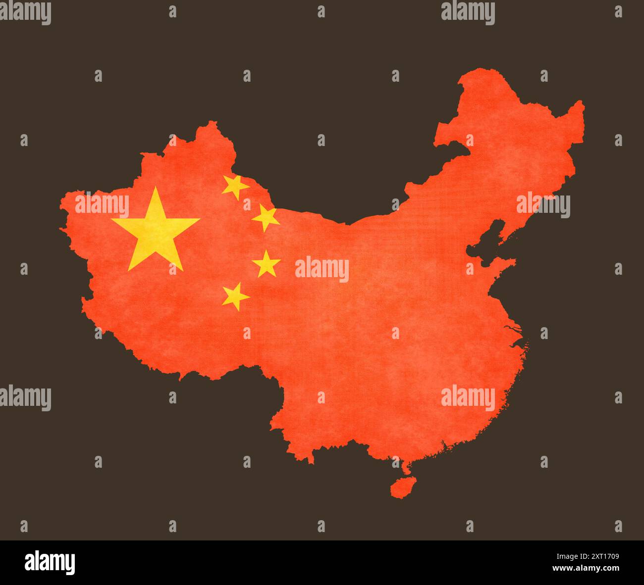 Retro china map hi-res stock photography and images - Alamy