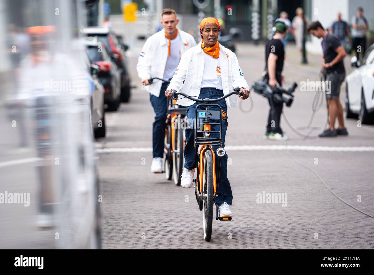 THE HAGUE - Sifan Hassan arrives at the Glass Hall for the ceremony to ...