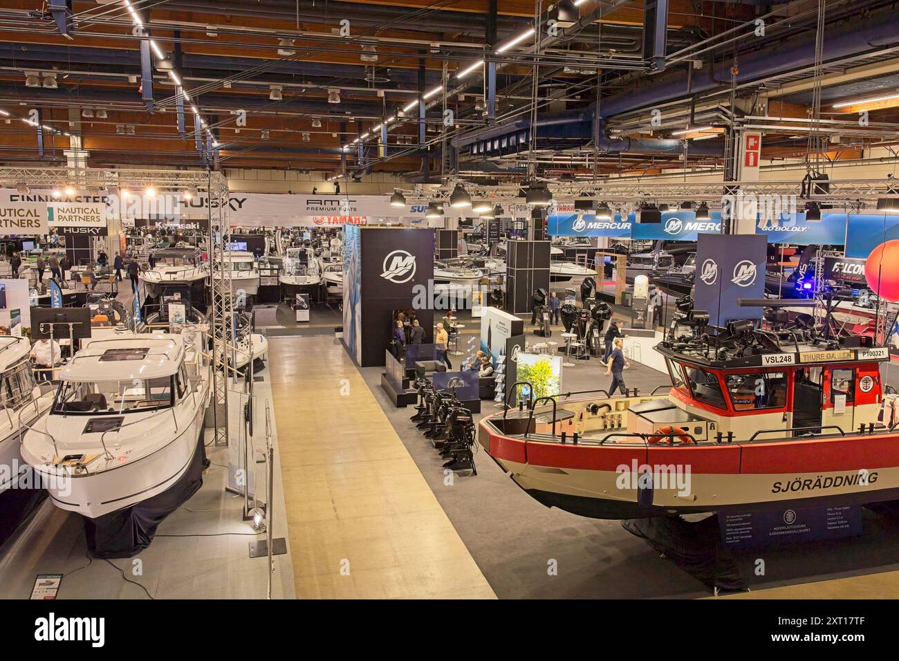 Pasila, Helsinki, Finland – February 14, 2024: Inside overview of ...
