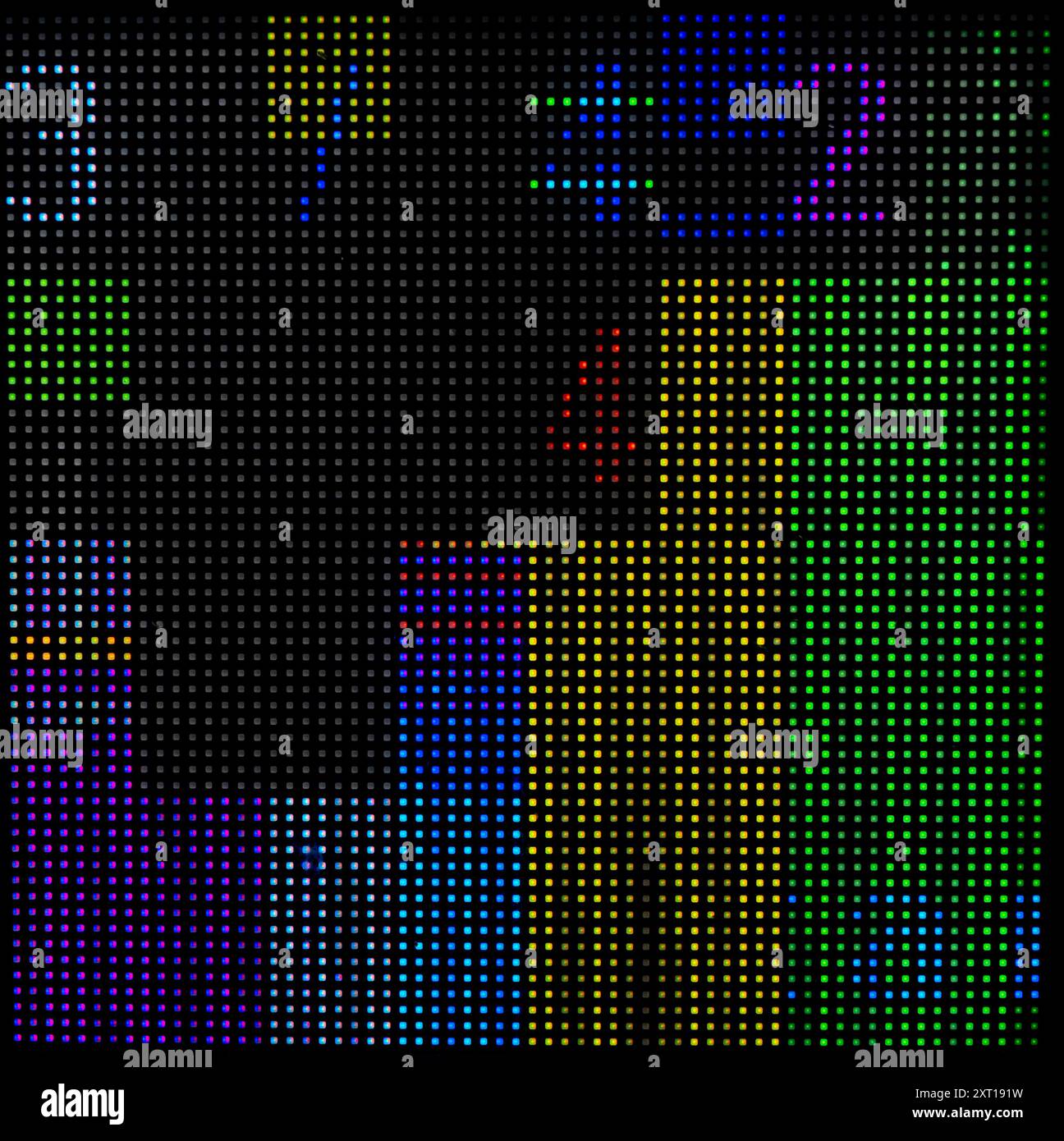 Glitch and pixel noise dynamic visual effect. Color distortions, transmissions, heavy digital ...