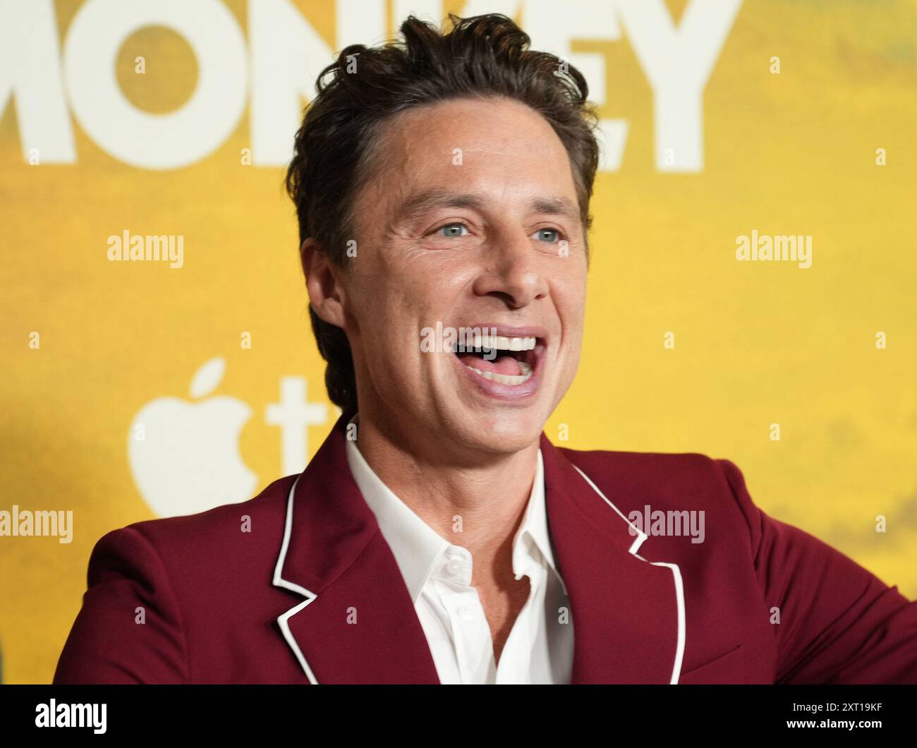 Zach Braff arrives at the Apple TV+'s Series BAD MONKEY Premiere held ...