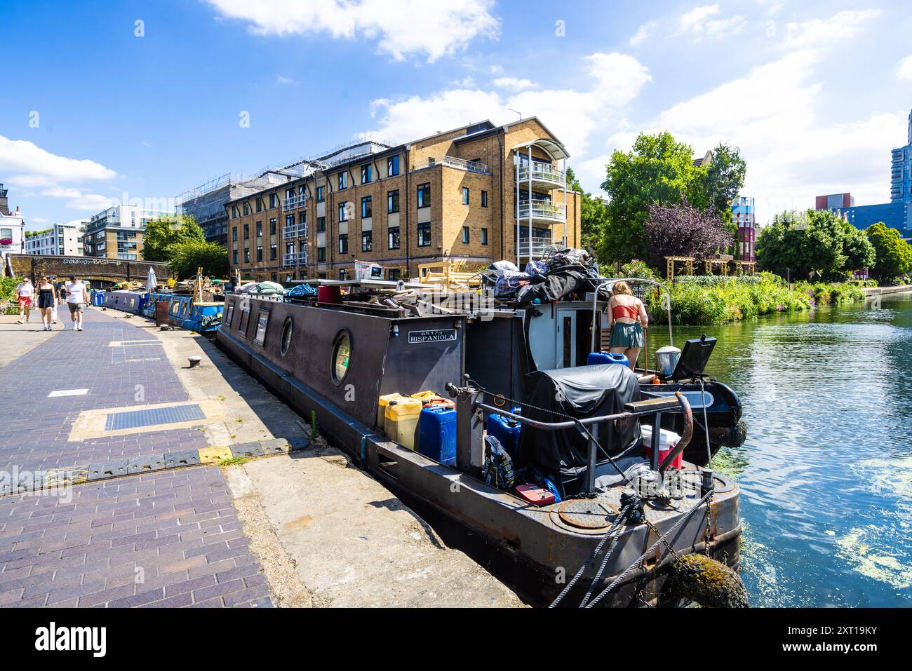London Regent's Canal City Road Lock Stock Photo - Alamy