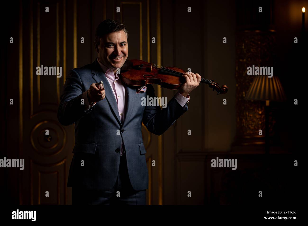 Maxim Vengerov, photographed at The Oxford & Cambridge Club, Pall Mall ...
