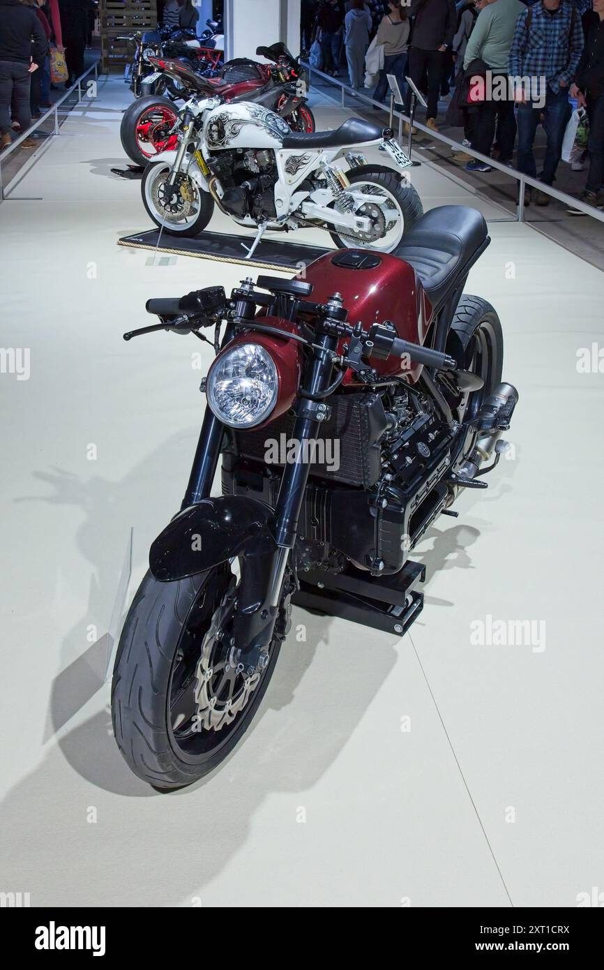 Pasila, Helsinki, Finland – February 3, 2024: Custom BMW K100 ...