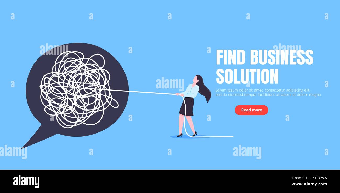 Unravel business chaos process with tangle difficult problem mess ...