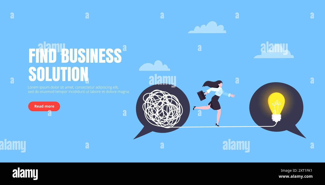 Understanding problem solution simplify challenge with idea Stock ...