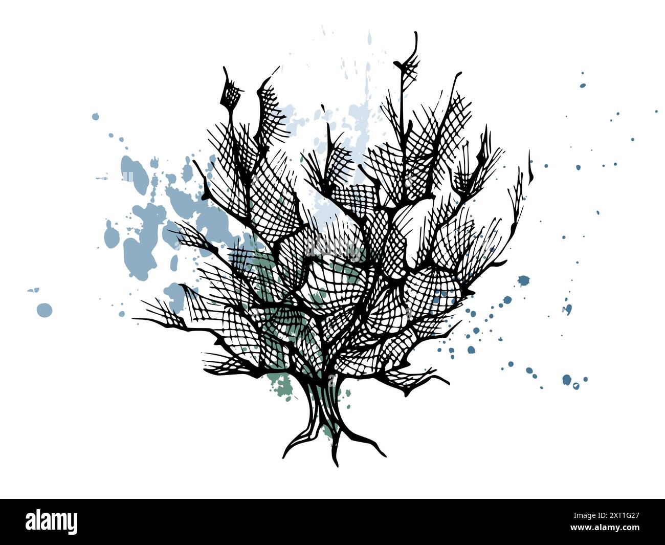 Coral sponge polyp splash Marine life, sea ocean underwater creatures ...