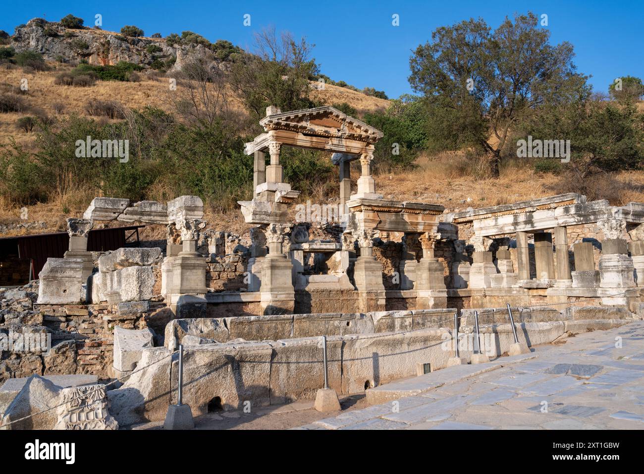 Celsus library in the Ancient City of Ephesus with its magnificent view ...