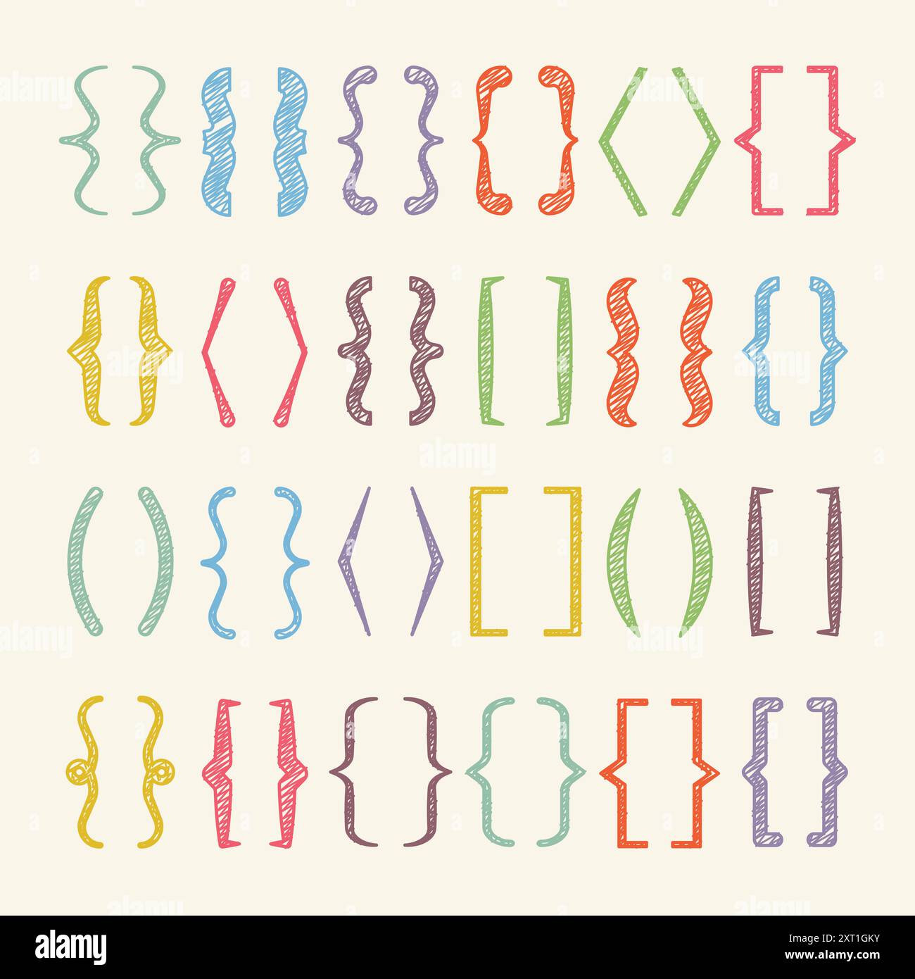 Shaded text brackets, colorful quotation box. Curly, square and corner ...