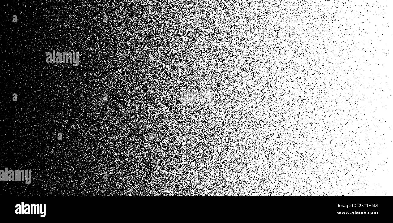 Noise dot grain background with gradient fade effect, vector grunge ...