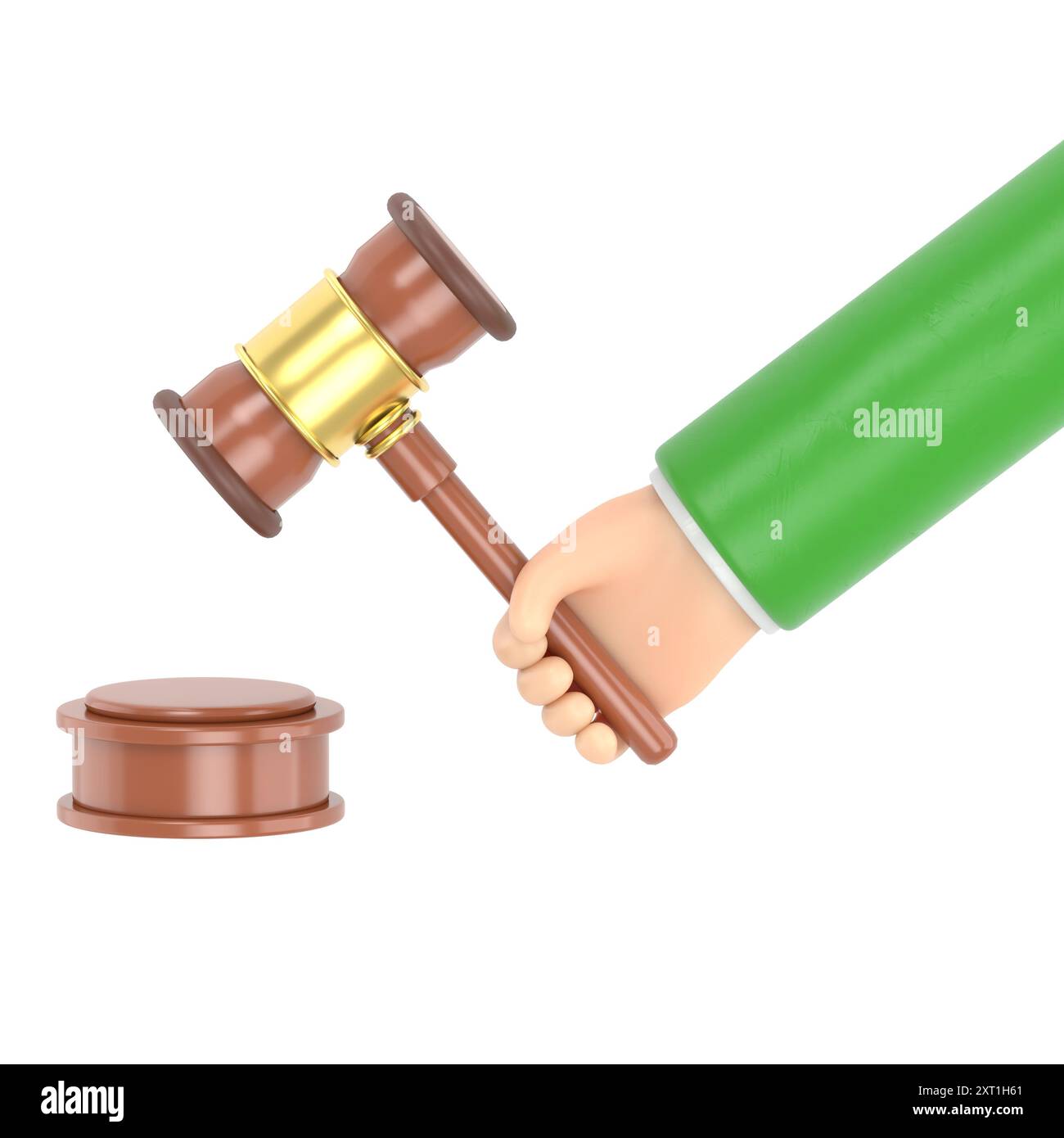Cartoon gavel hi-res stock photography and images - Alamy