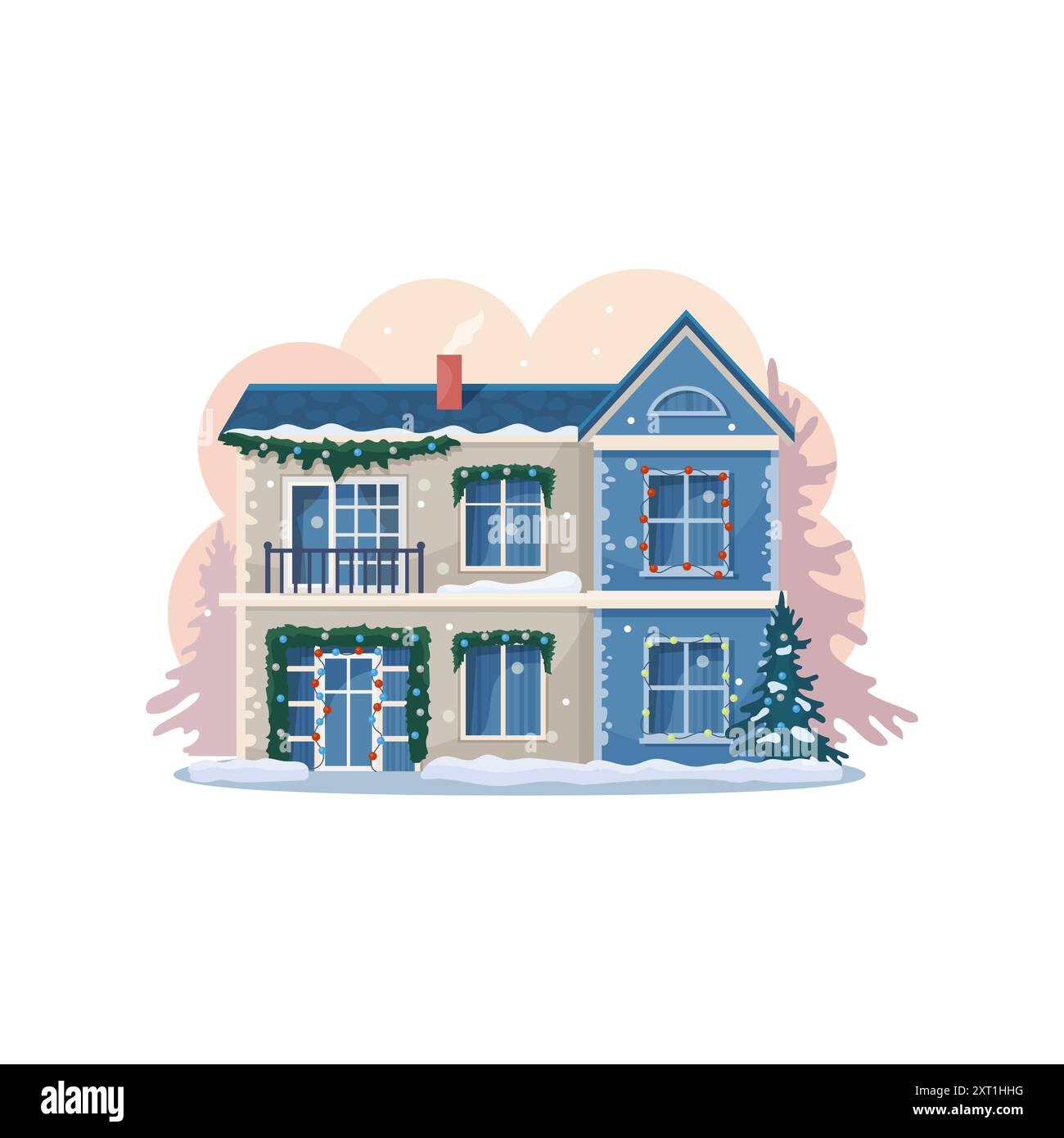 Charming home front Stock Vector Images - Alamy