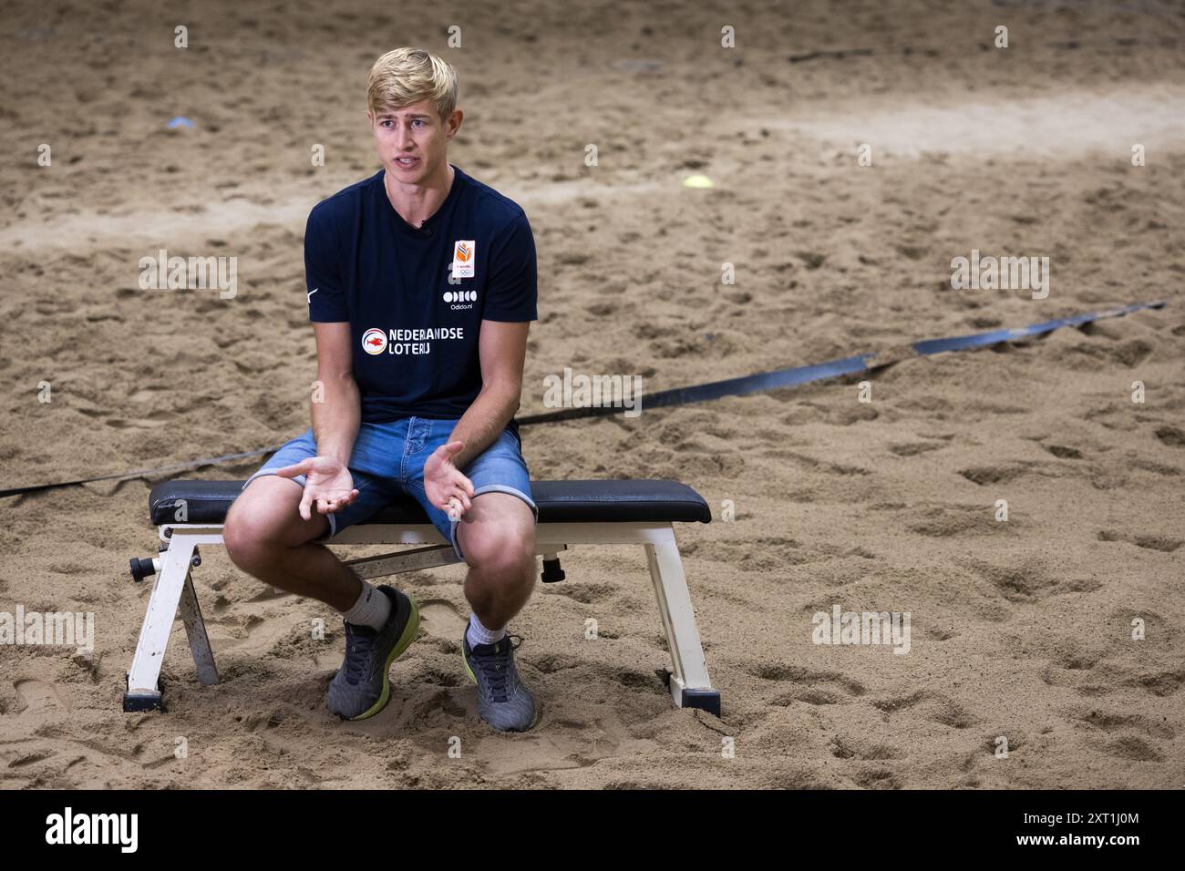 THE HAGUE - Steven van de Velde during a press moment at the European ...