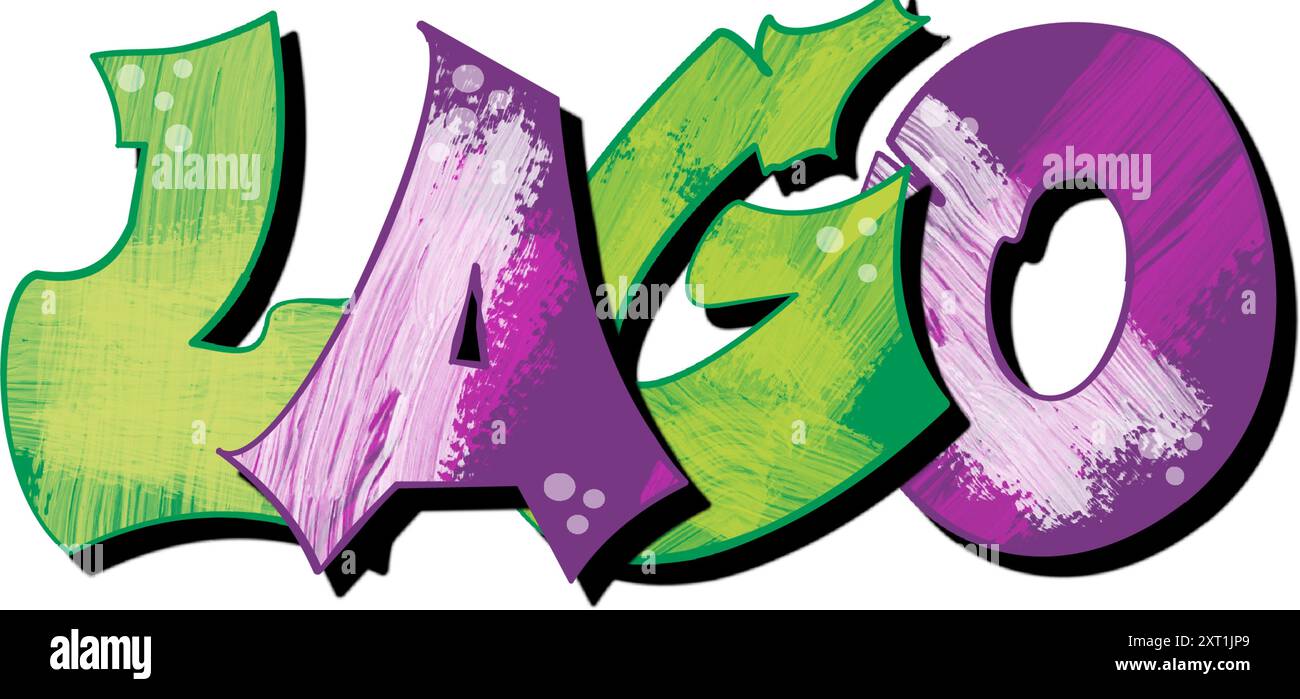 Lago - name street art - graffiti lettering typography - art ...