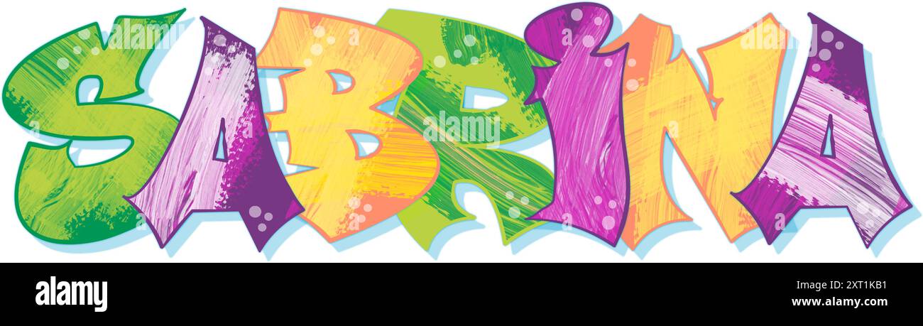 Sabrina - name street art - graffiti lettering typography - art ...