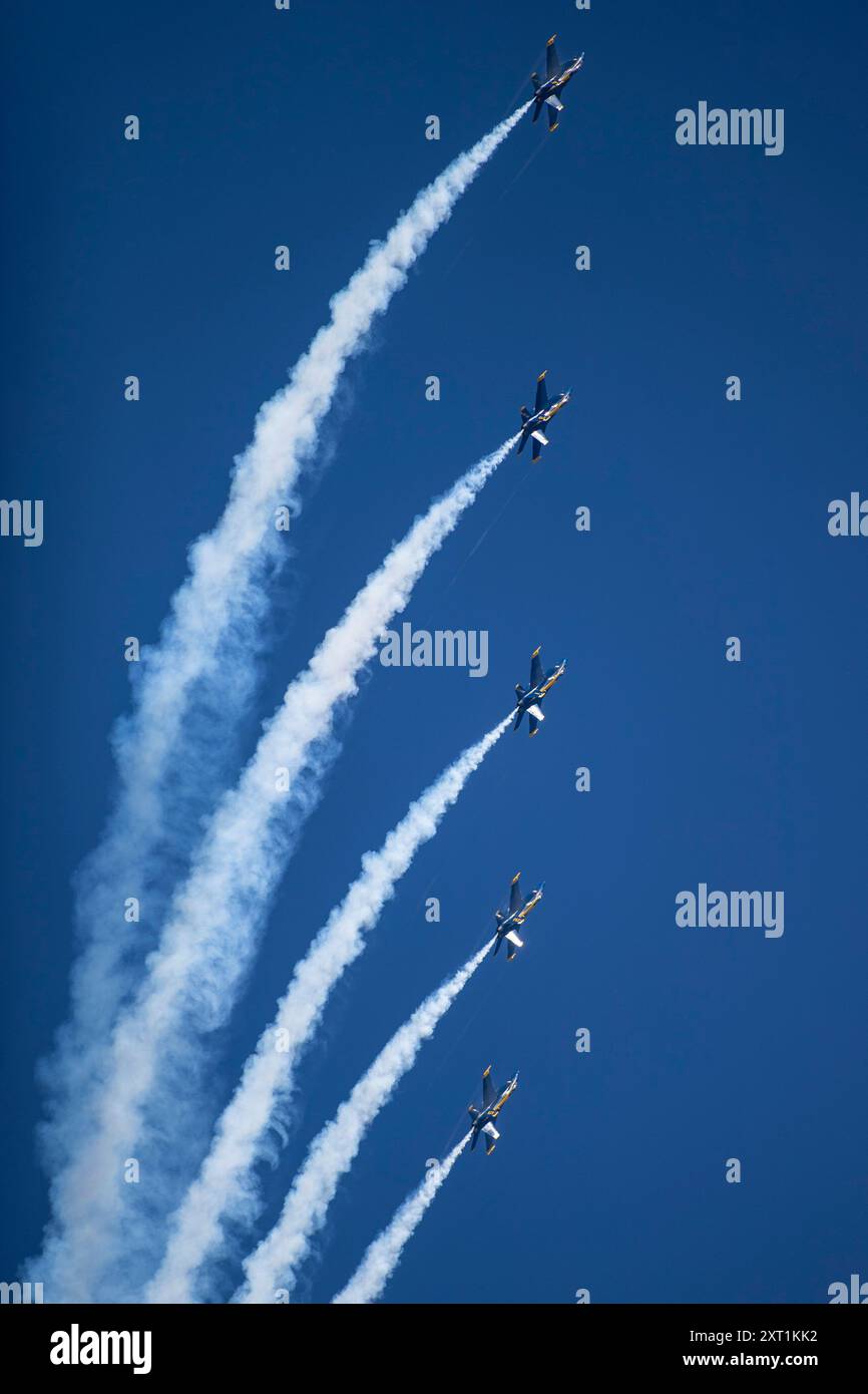 August 10, 2024: The U.S. Navy Flight Demonstration Squadron Blue ...