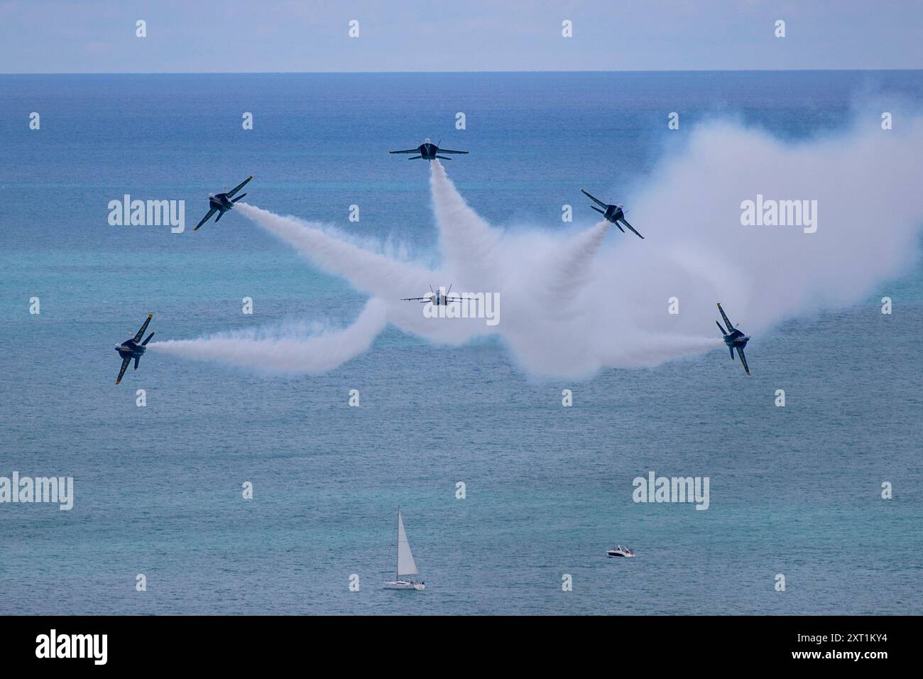 August 09, 2024: The U.S. Navy Flight Demonstration Squadron Blue ...