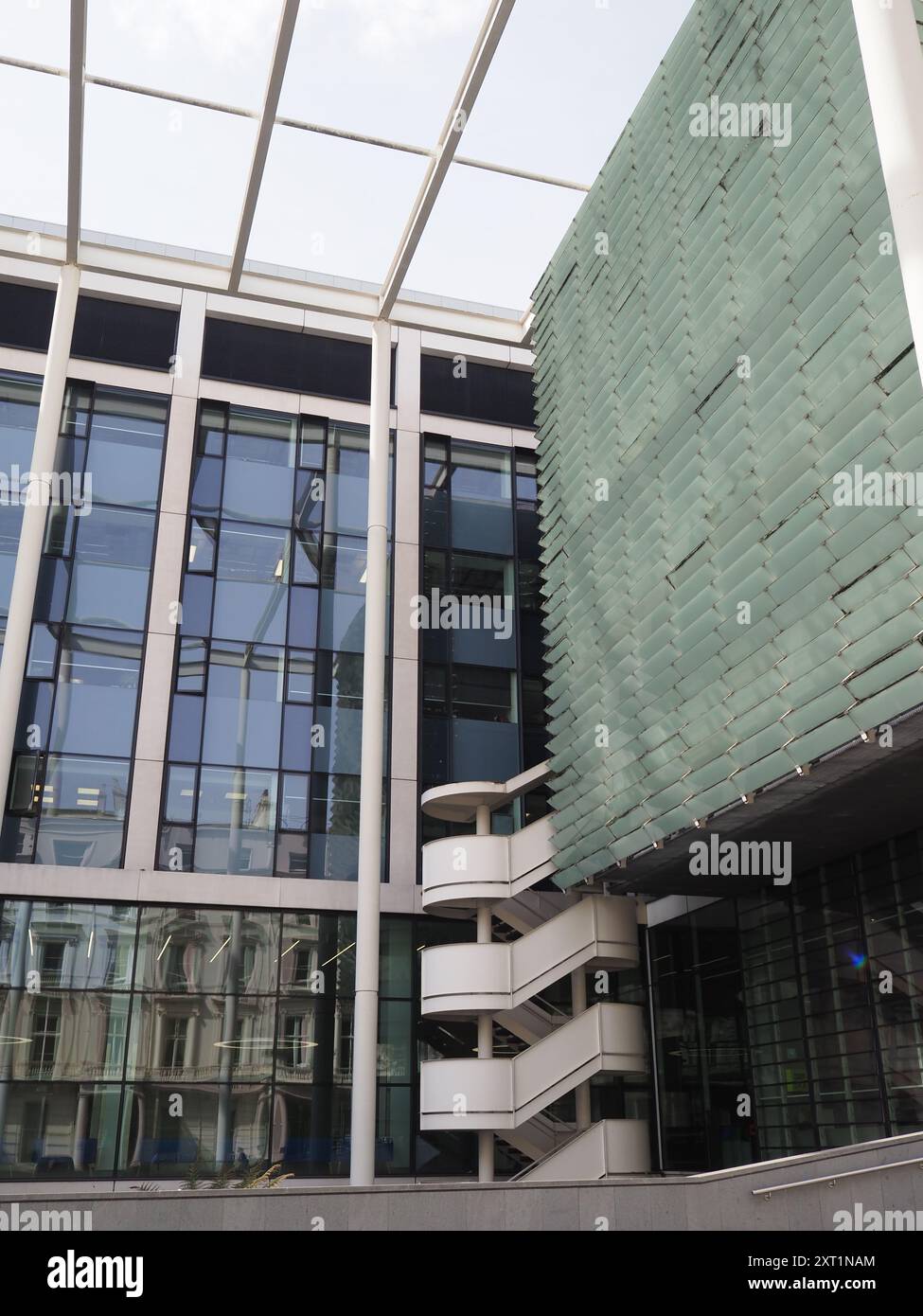 A modern university building belonging to Imperial College London Stock ...