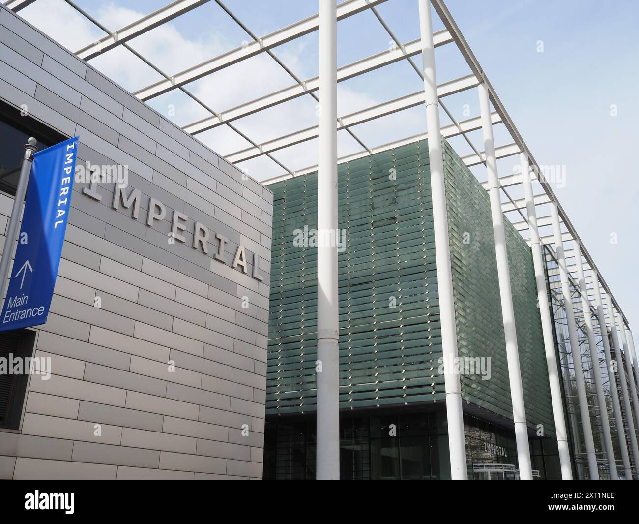A modern university building belonging to Imperial College London Stock ...