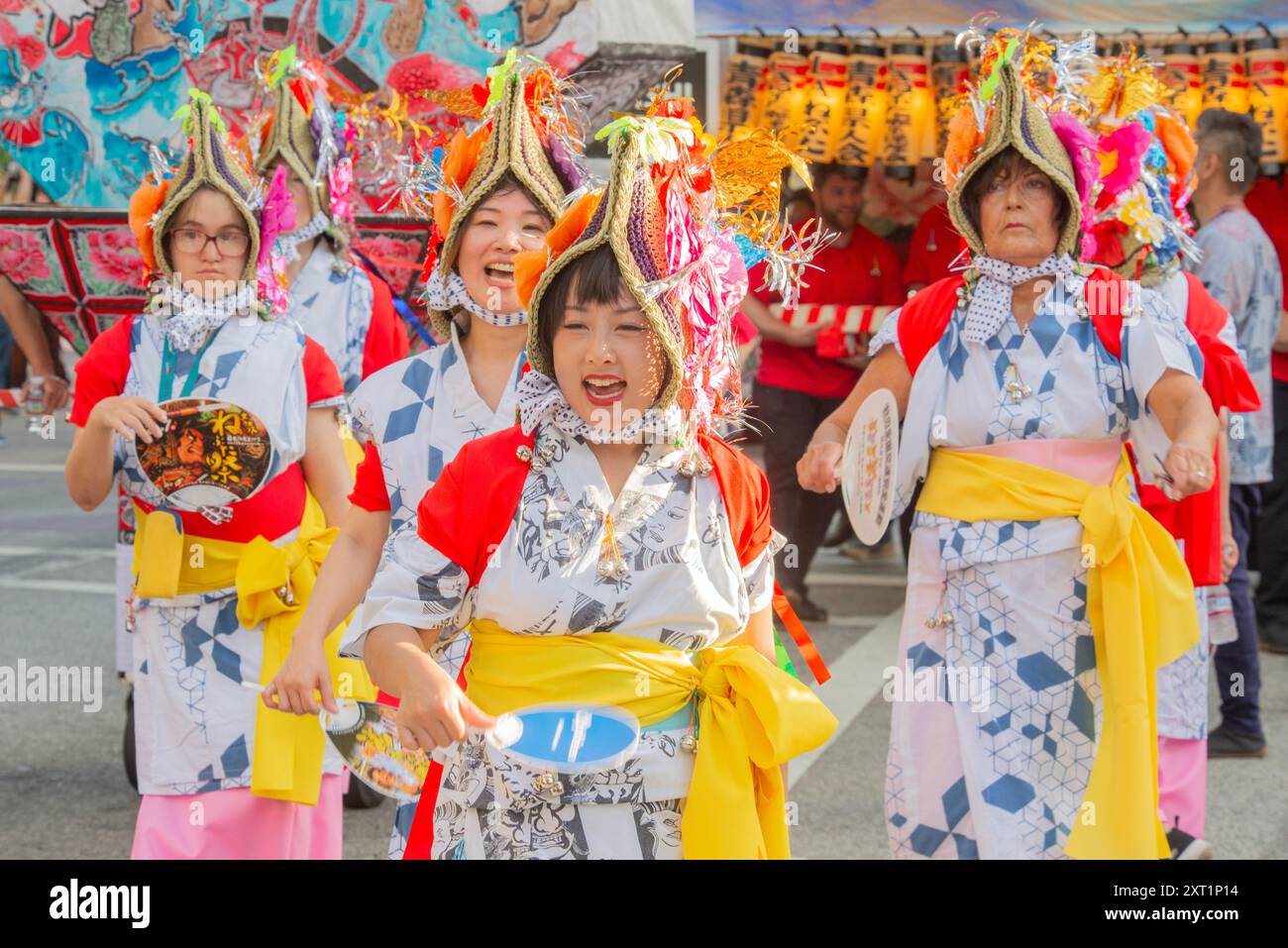 Grand parade Nissei week japanese festival in Los Angeles, California ...