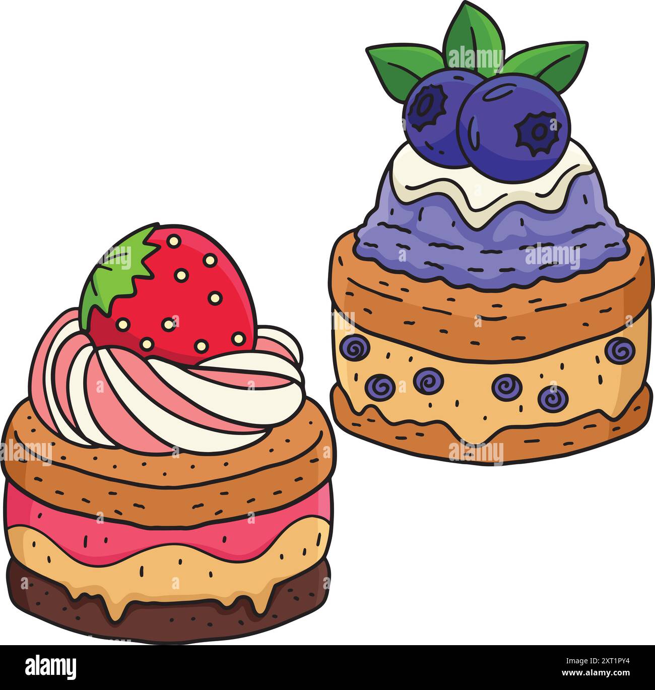 Ice Cream Sandwich Cartoon Colored Clipart I Stock Vector Image & Art ...