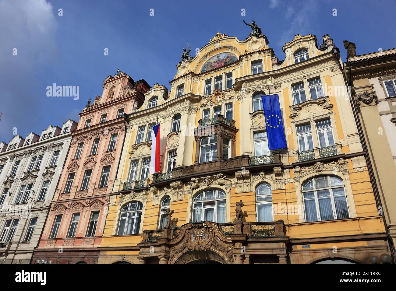 Tschechei, Prag, historische Haeuser am Altstaedter Ring, Unesco Stock ...