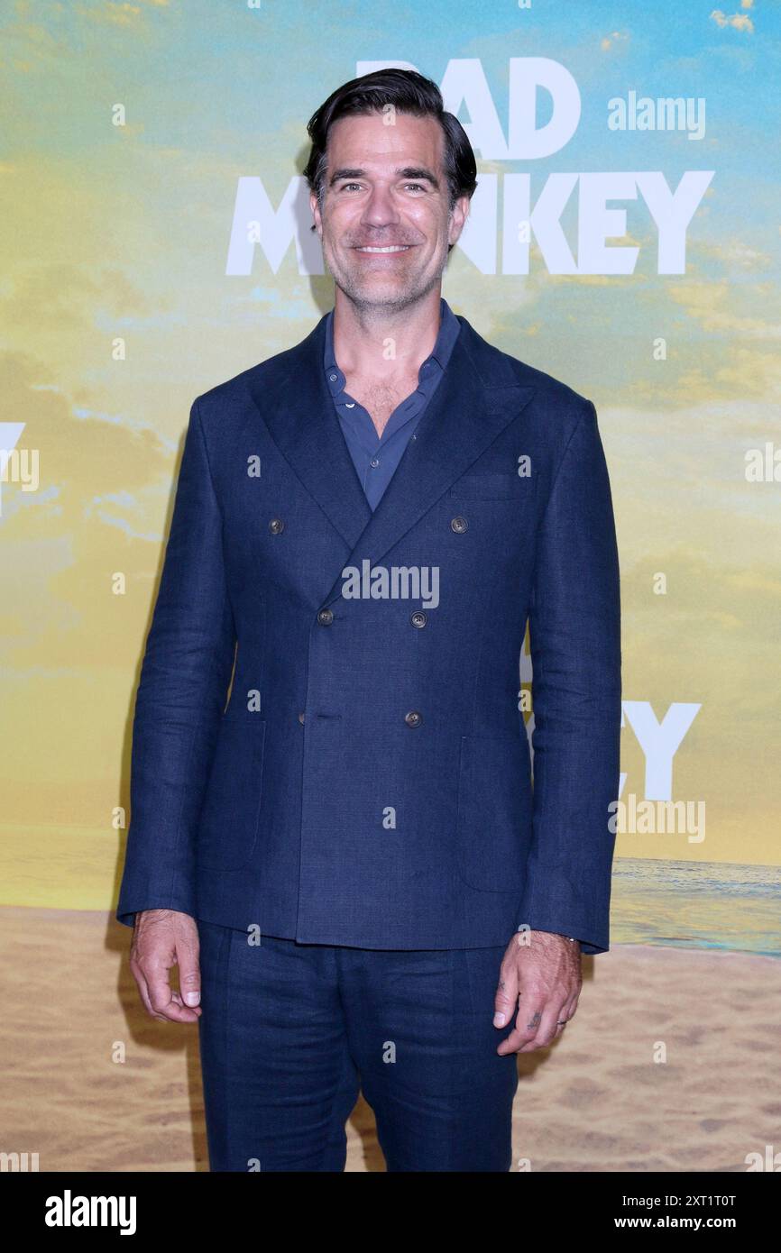 LOS ANGELES - AUG 12: Rob Delaney at the Bad Monkey Apple TV+ Series ...