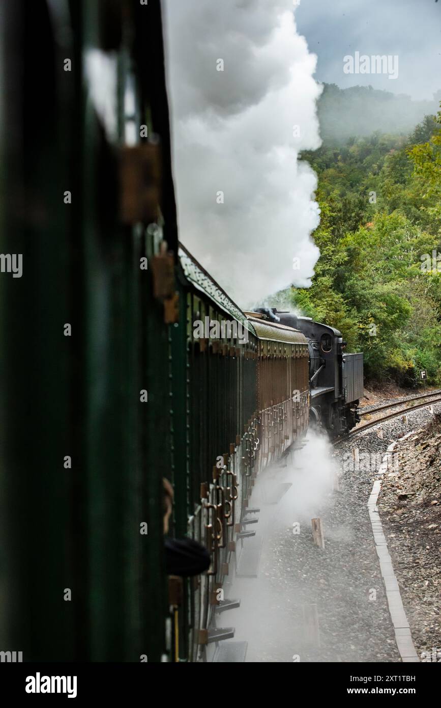 Treno Storico, Historic train and steam locomotive with restored ...