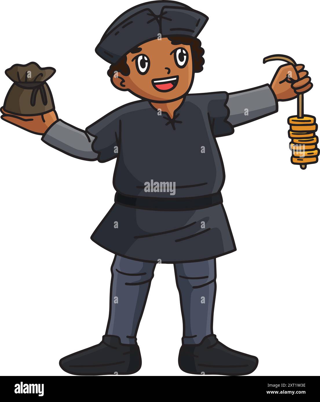 Columbus Day Explorer String of Coins Clipart Stock Vector Image & Art ...