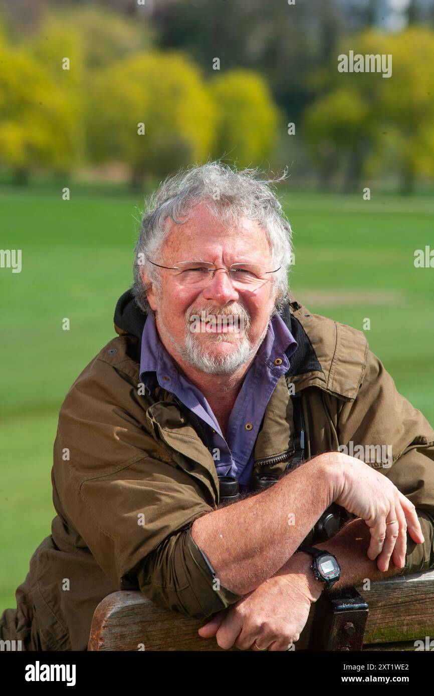 Bill Oddie photographed on Hampstead Heath, London, England Stock Photo ...