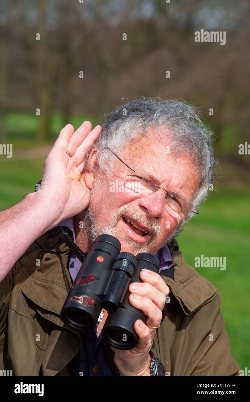 Bill Oddie photographed on Hampstead Heath, London, England Stock Photo ...
