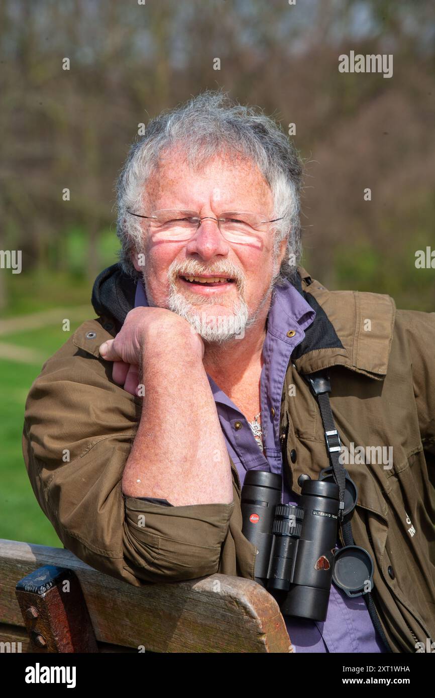 Bill Oddie photographed on Hampstead Heath, London, England Stock Photo ...