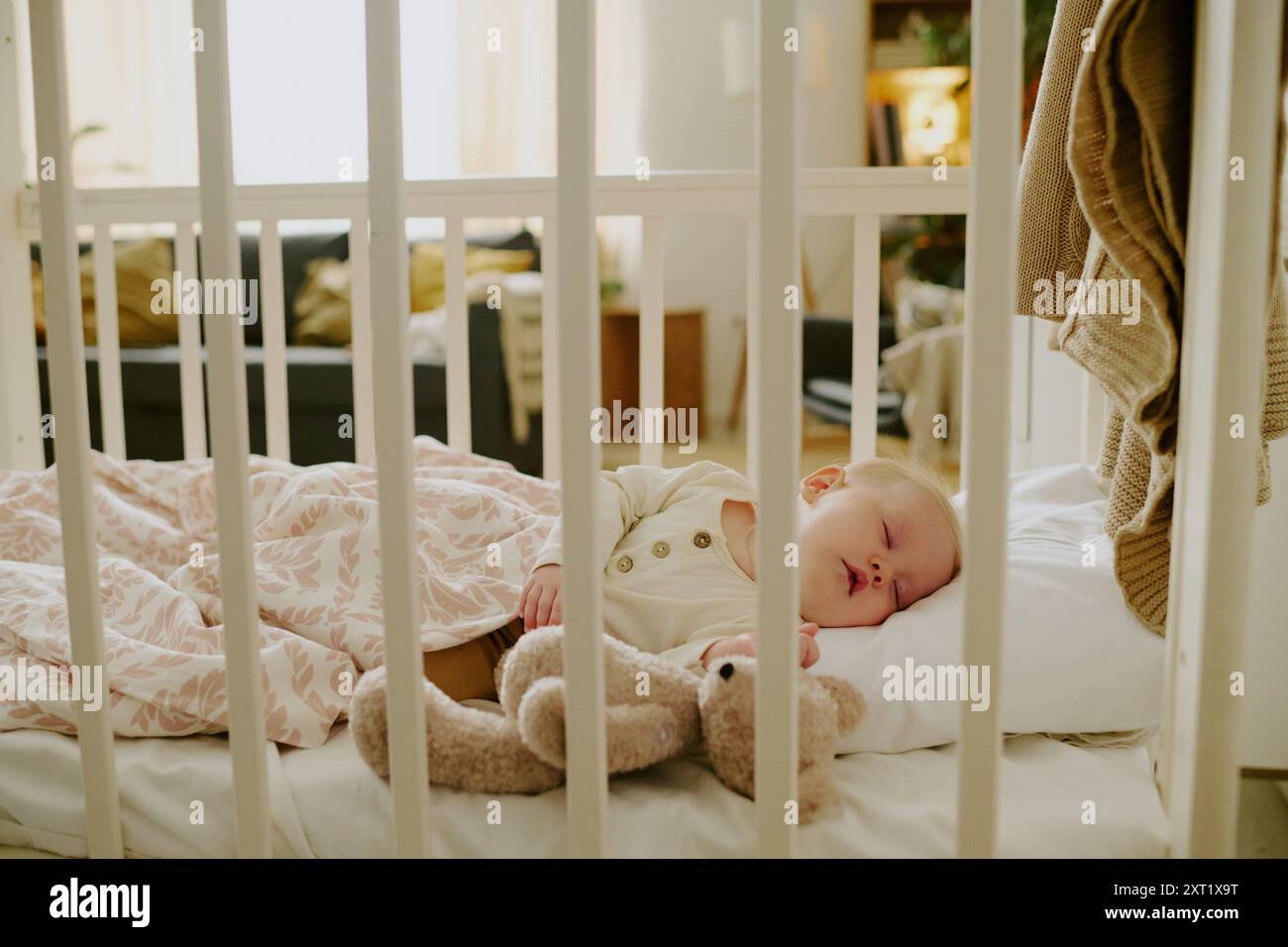 Baby resting on soft hi-res stock photography and images - Alamy