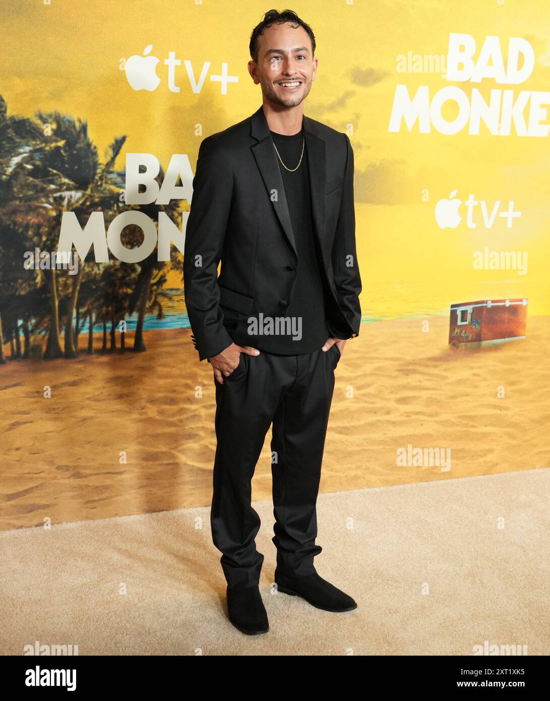 Eric Diaz arrives at the Apple TV+'s Series BAD MONKEY Premiere held at the Billy Wilder Theater ...