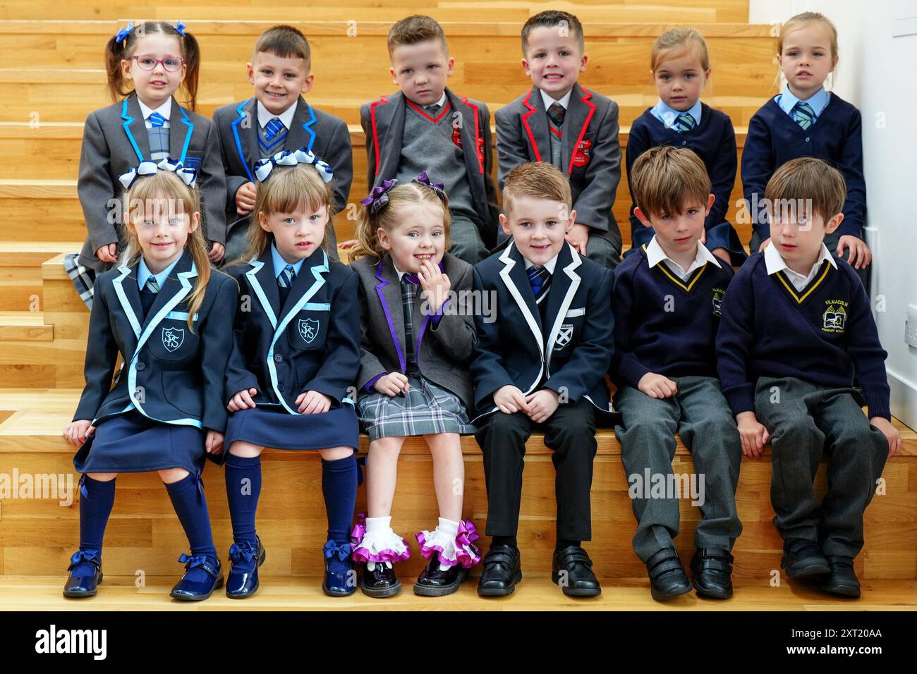 Six sets of twins (left to right, top) Eva-Grace and Greyson McNab ...