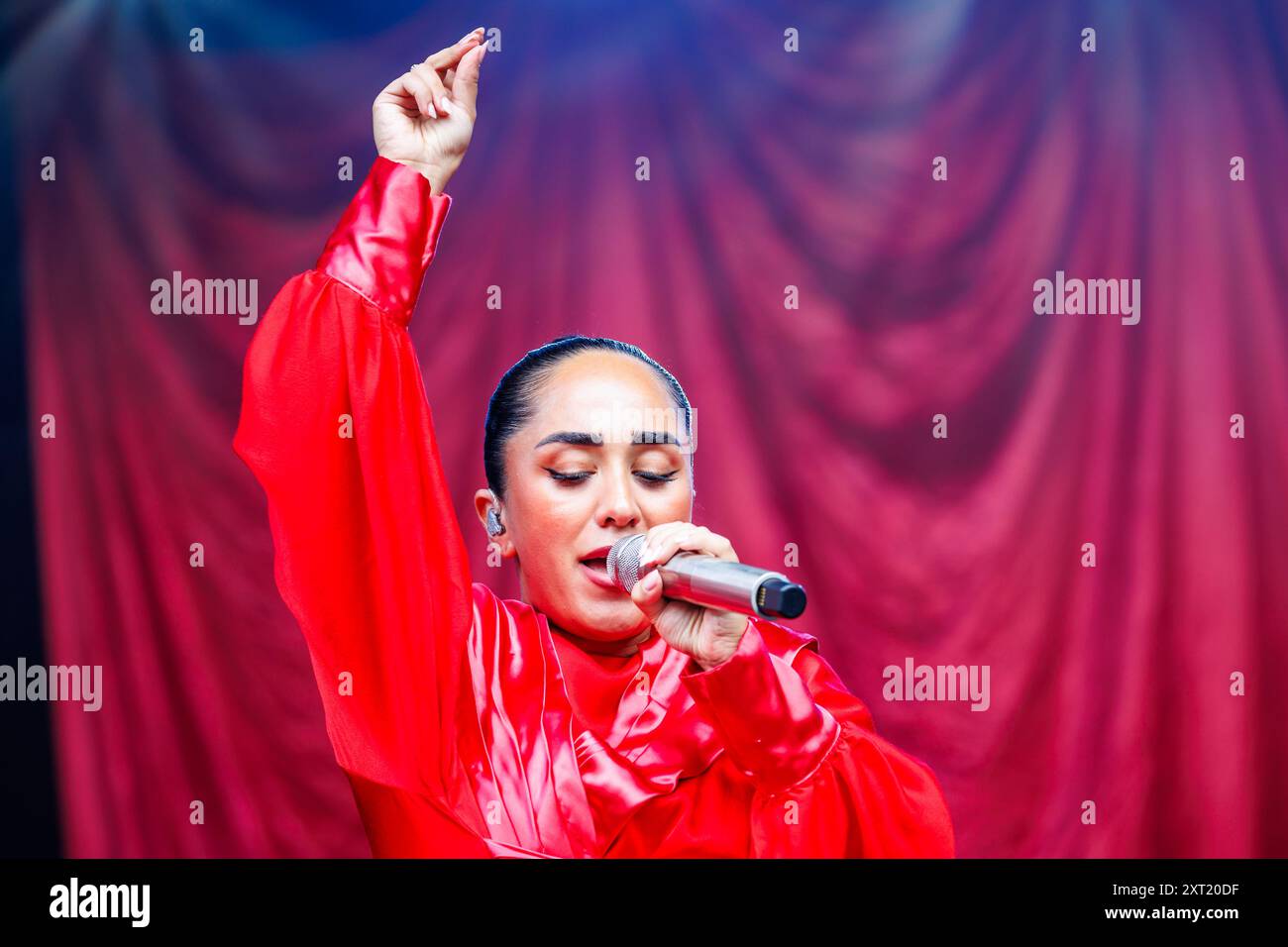 Oslo, Norway. 09th, August 2024. The Swedish-Norwegian-Iranian singer ...