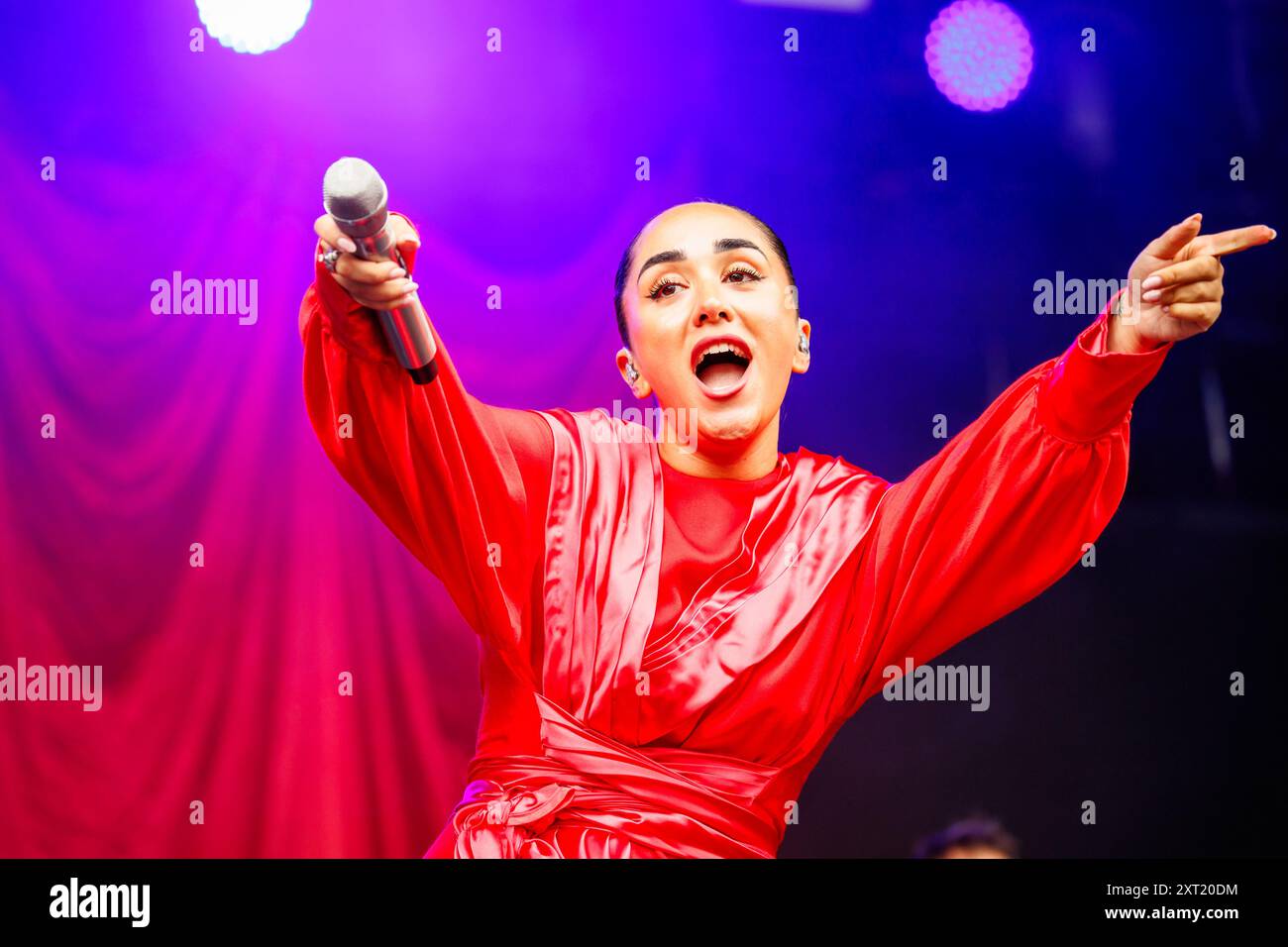 Oslo, Norway. 09th, August 2024. The Swedish-Norwegian-Iranian singer ...