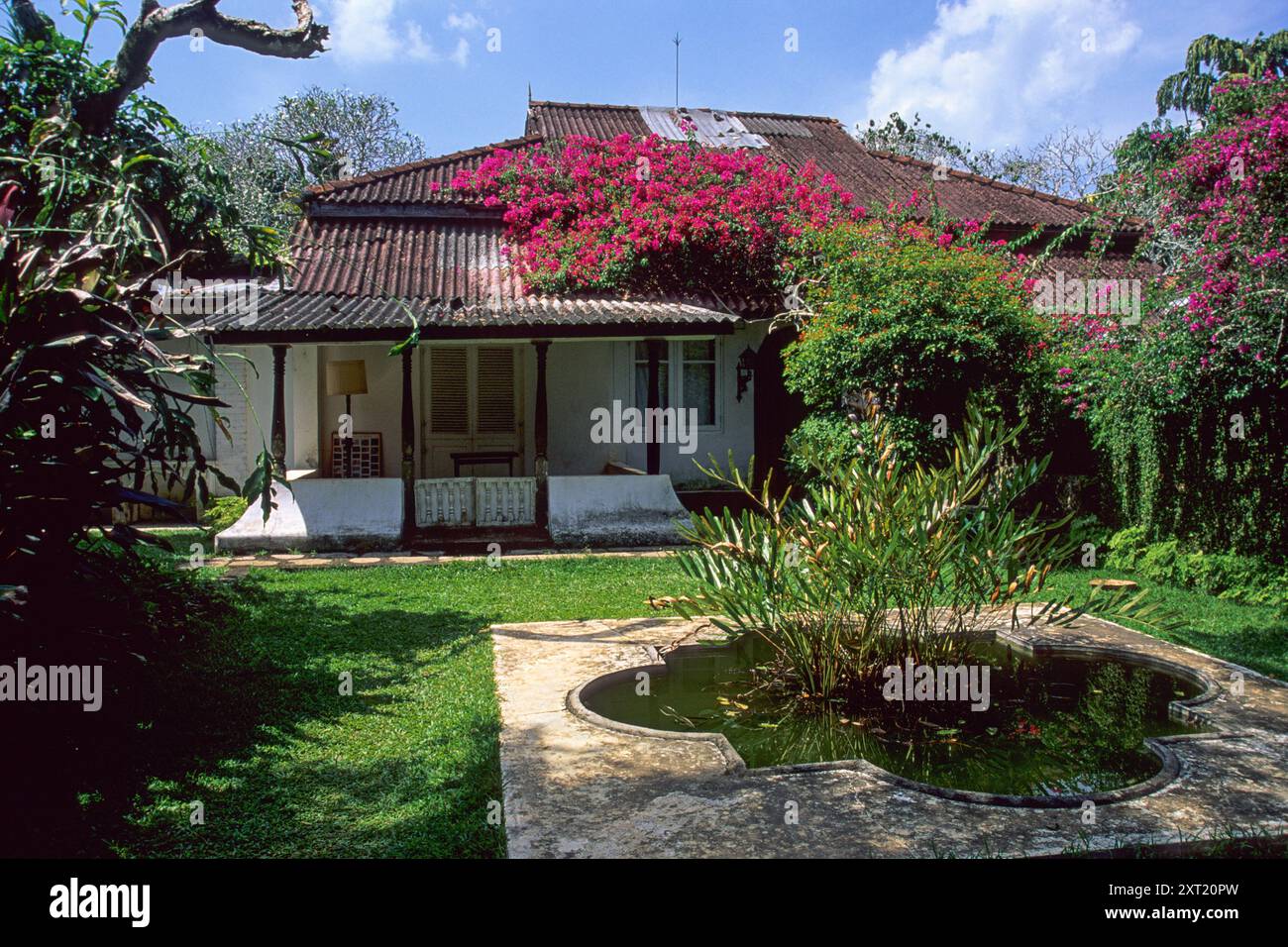 Exterior view of former home of landscape architect Bevis Bawa at Brief Garden in Kalawila ...