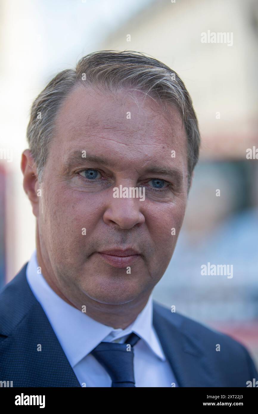 AUSTRIA; VIENNA; 20240813; Chairman of the Social Democratic Party of Austria (SPÖ), Andreas ...
