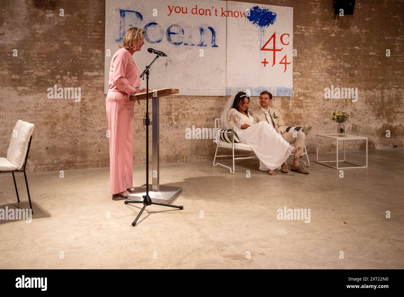 Woman recites poetry hi-res stock photography and images - Alamy