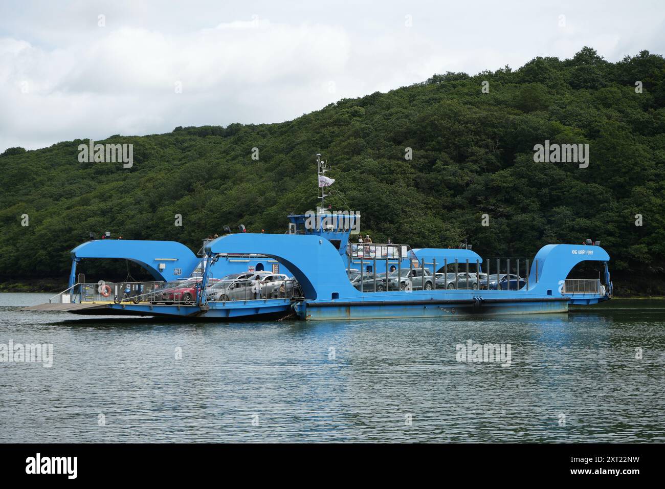 The King Harry Car Ferry on The River Fal between Trelissick and ...