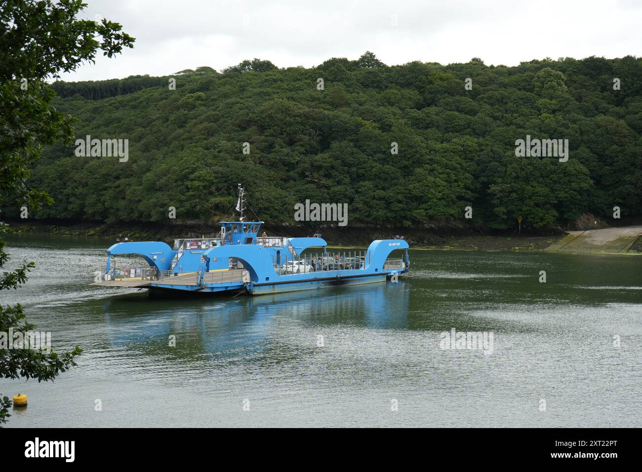 The King Harry Car Ferry on The River Fal between Trelissick and ...