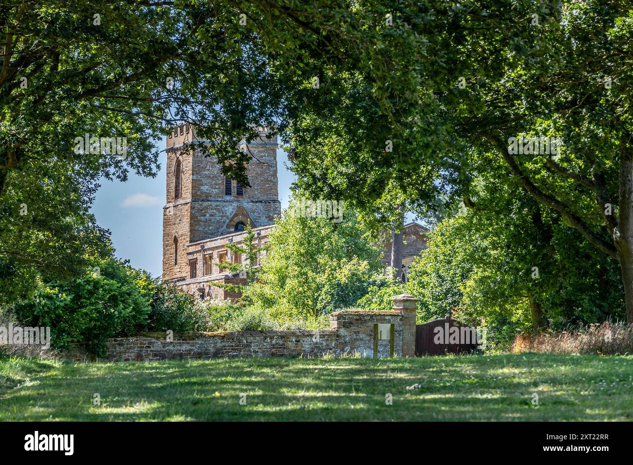 Saint Mary the Vrgin church at Great Brington, Northamptonshire England ...