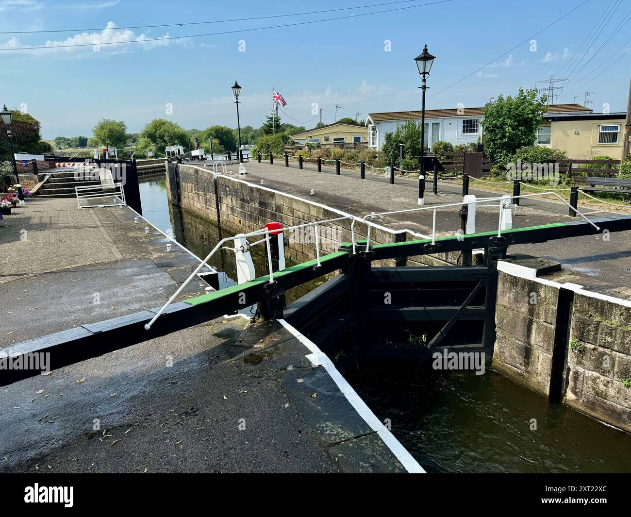 Lock Gates at Beeston Lock on The River Trent and Beeston Canal Stock ...