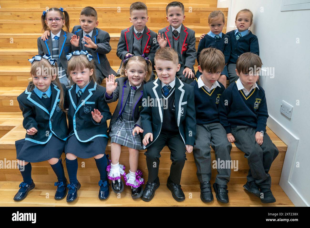 Six sets of twins (left to right, top) Eva-Grace and Greyson McNab ...