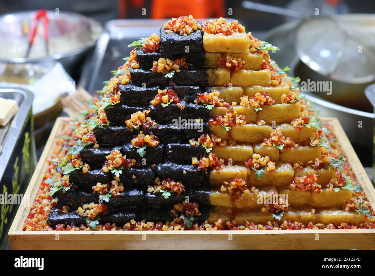 Asian Street Food dishes in a Chinese Night Market Stock Photo - Alamy