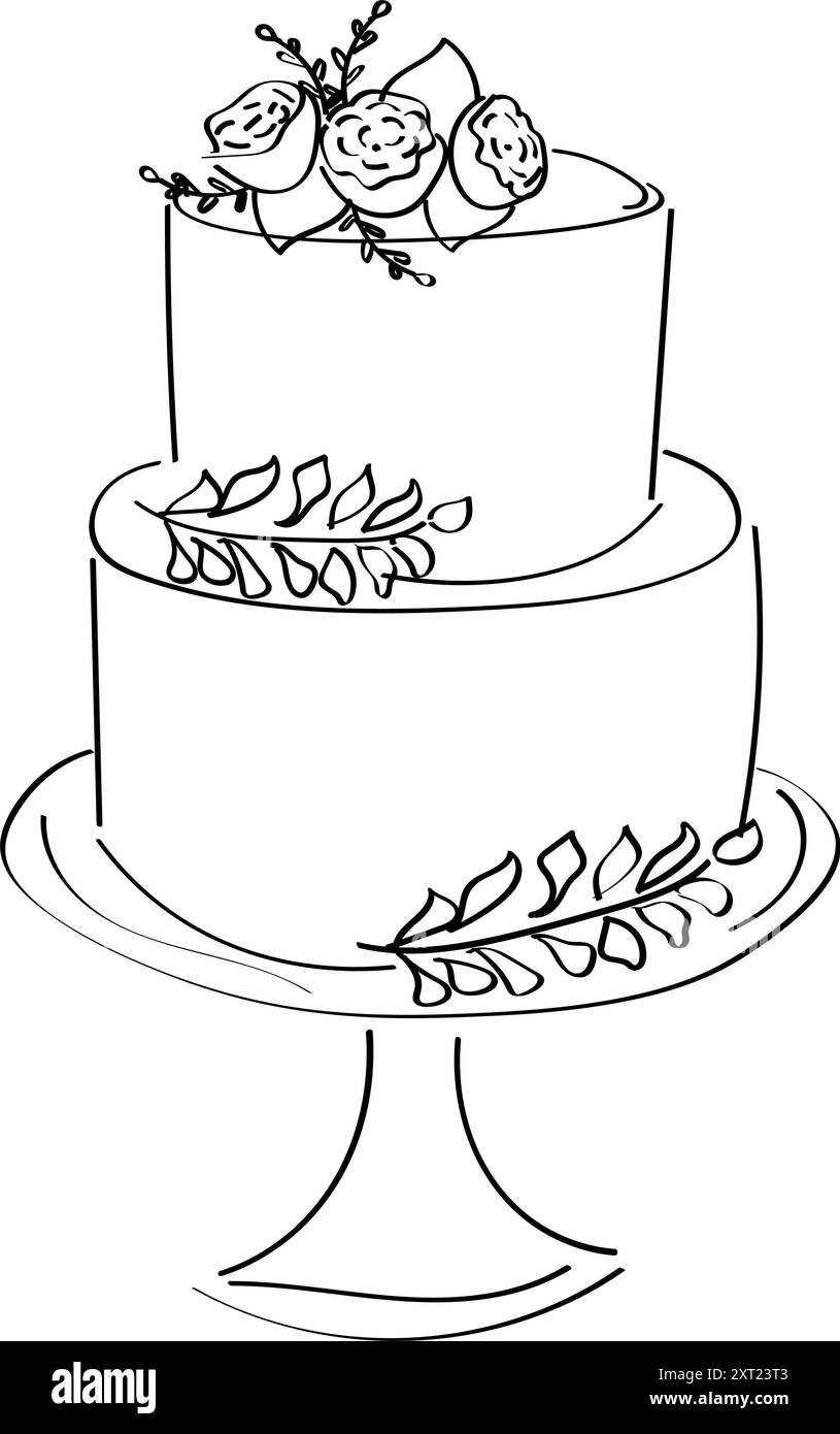 Layer cake Stock Vector Images - Alamy