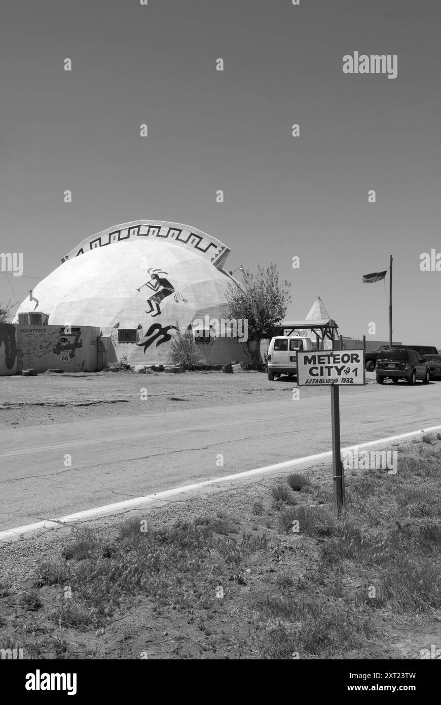 Historic Meteor City Trading Post on Route 66, Winslow, Arizona, USA ...