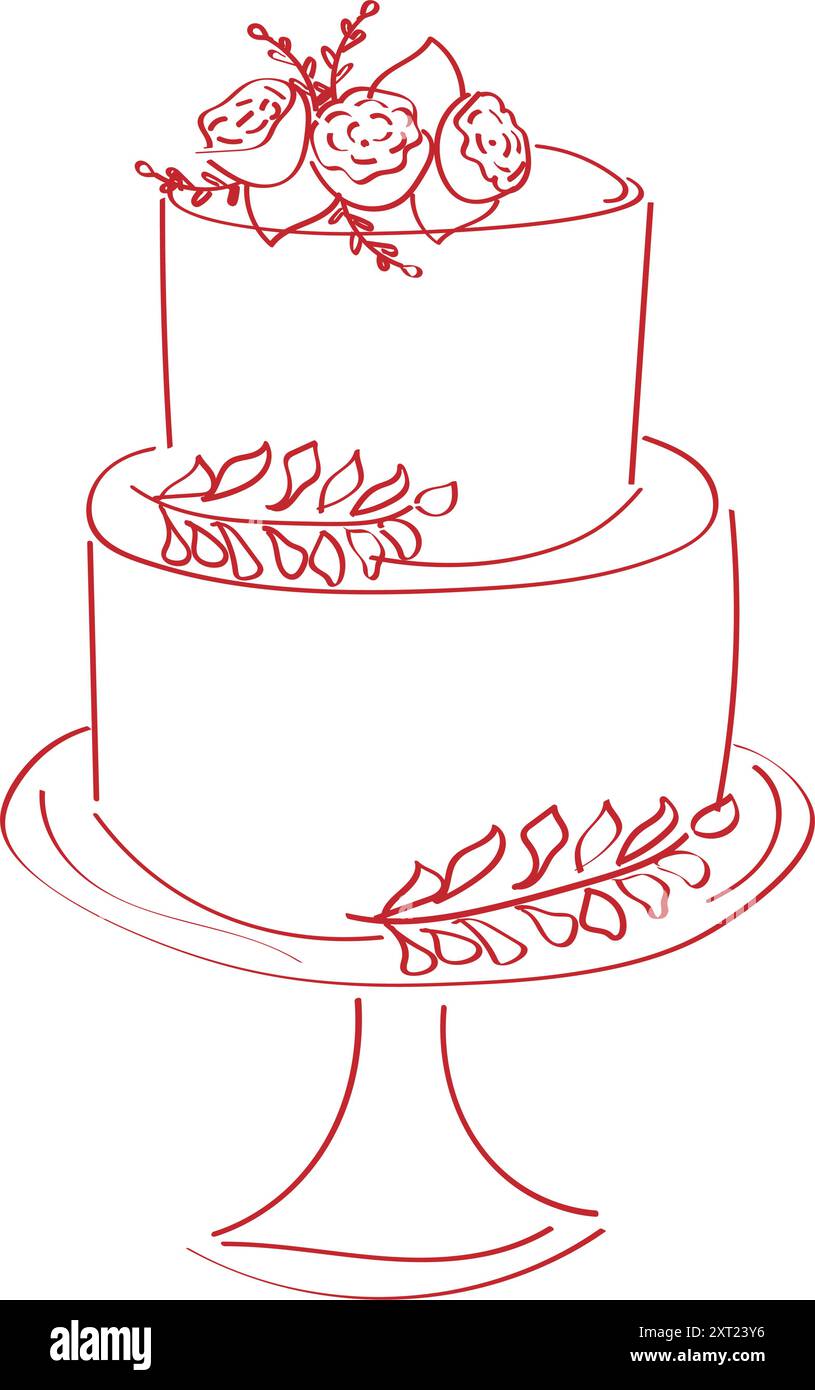 Layer cake Stock Vector Images - Alamy