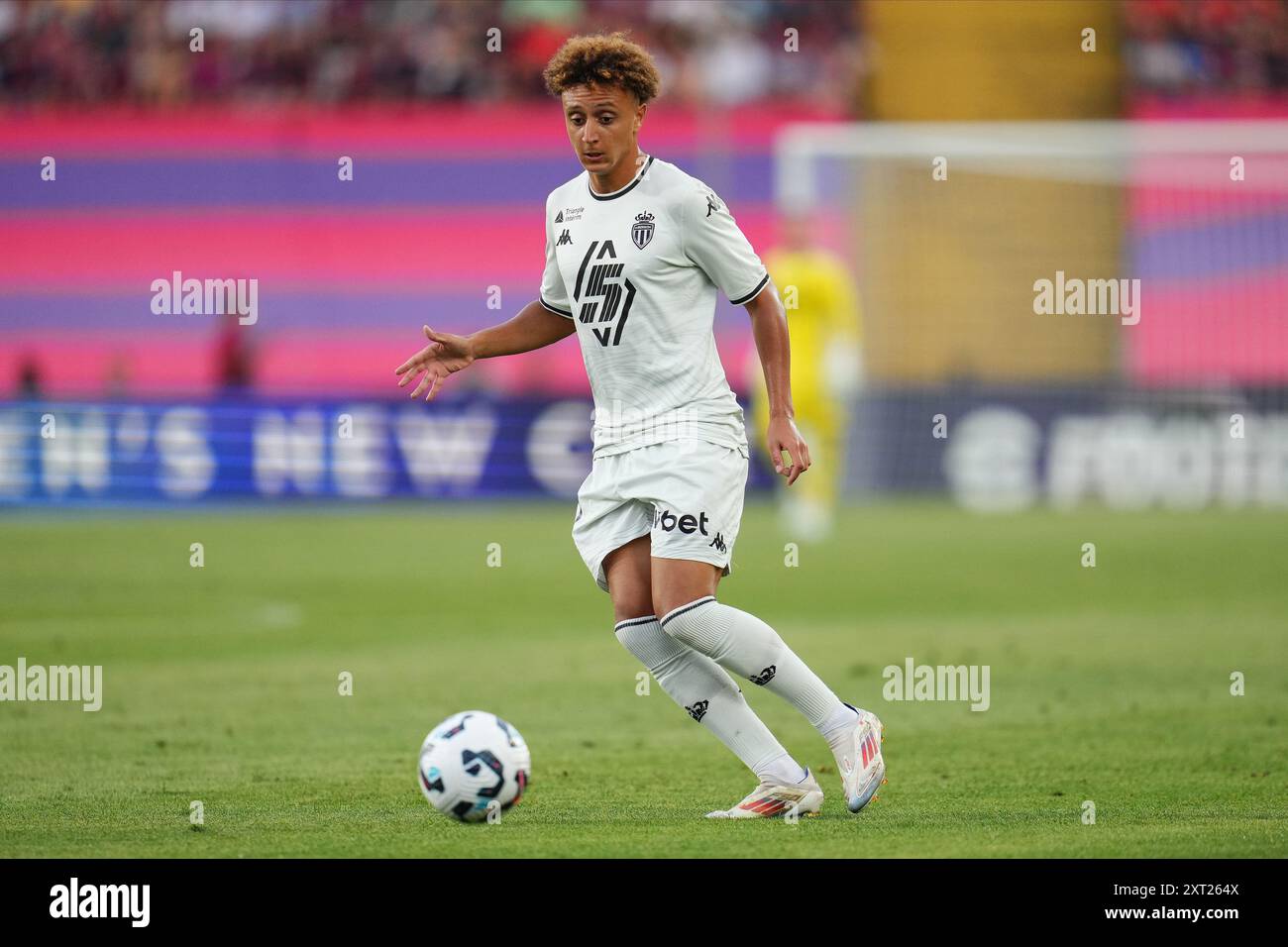 Barcelona Spain. 12th Aug 2024. Eliess Ben Seghir of AS Monaco FC during the Joan Gamper Trophy match between FC Barcelona and AS Monaco FC played at Luis Companys Stadium on August